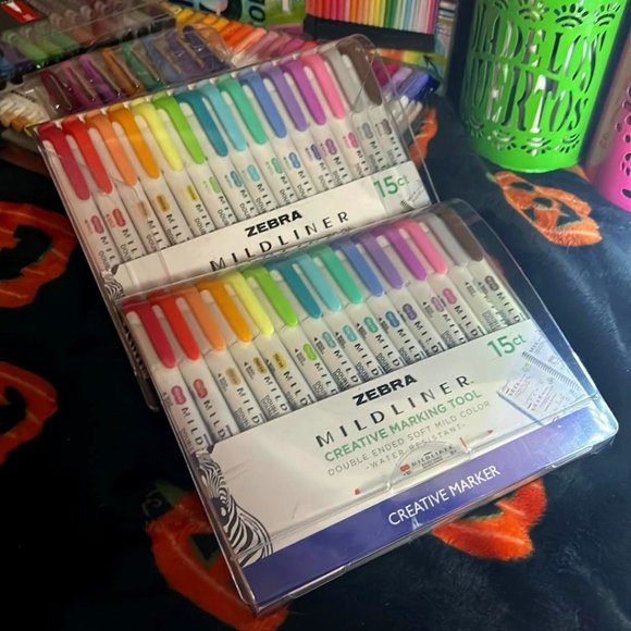 Zebra | Office | Zebra Mildliner Dualtip Creative Marker 5 Ct New ...